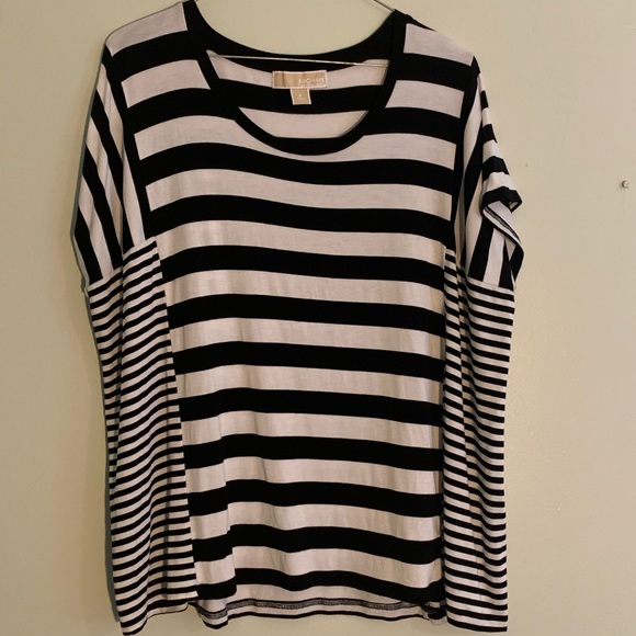 MICHAEL Michael Kors | Tops | 32 Sale Michael Michael Kors Striped Boxy ...